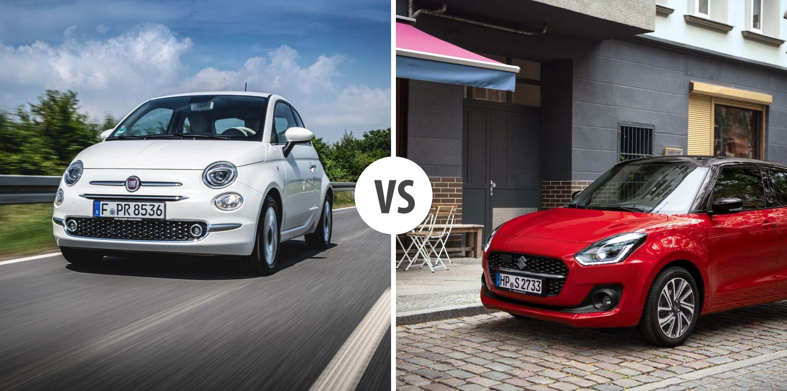 Fiat 500 vs Suzuki Swift comparativa - diferencias, precios y datos ...