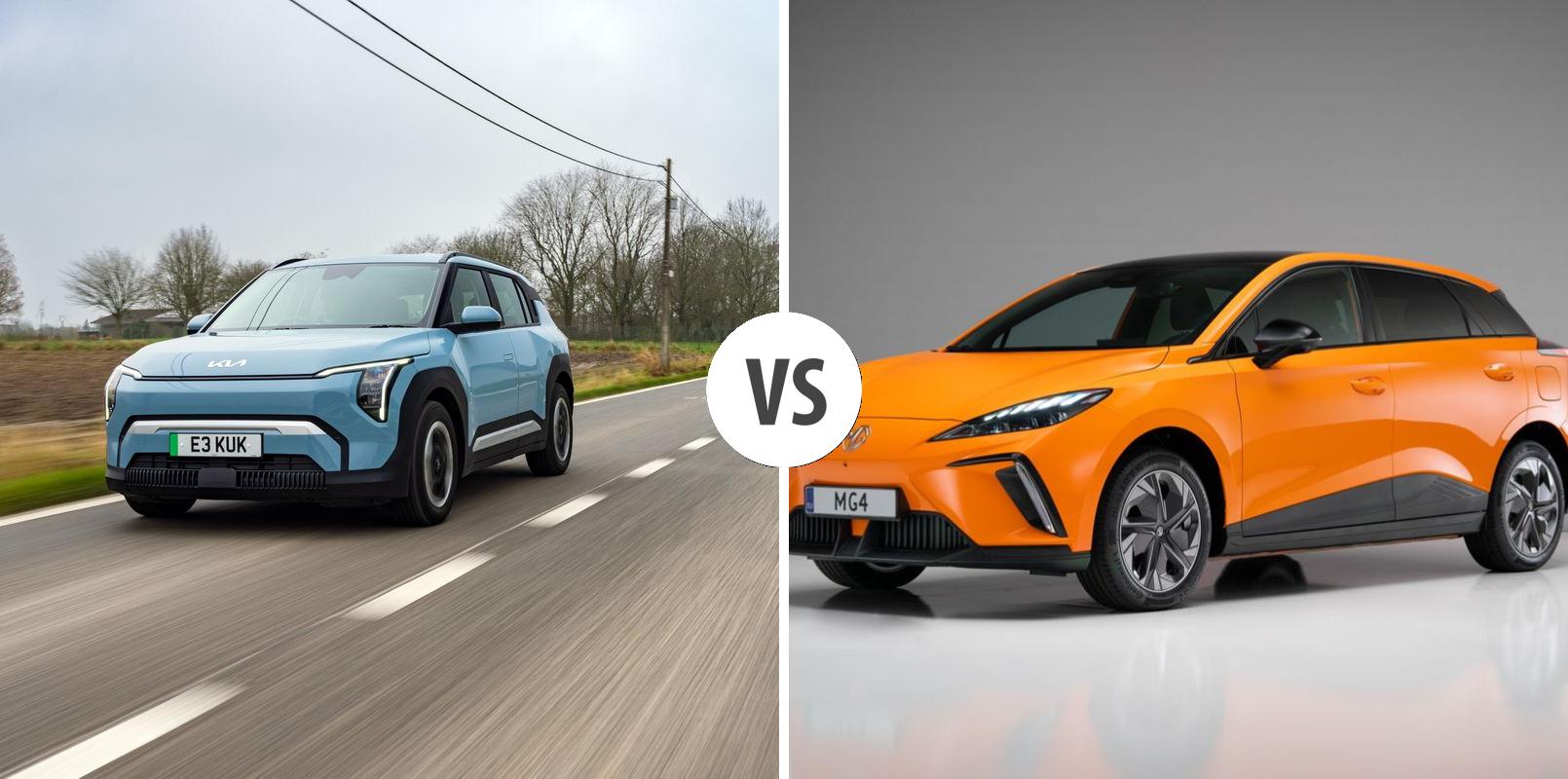 Kia EV3 vs MG MG4 comparativa - diferencias, precios y datos técnicos