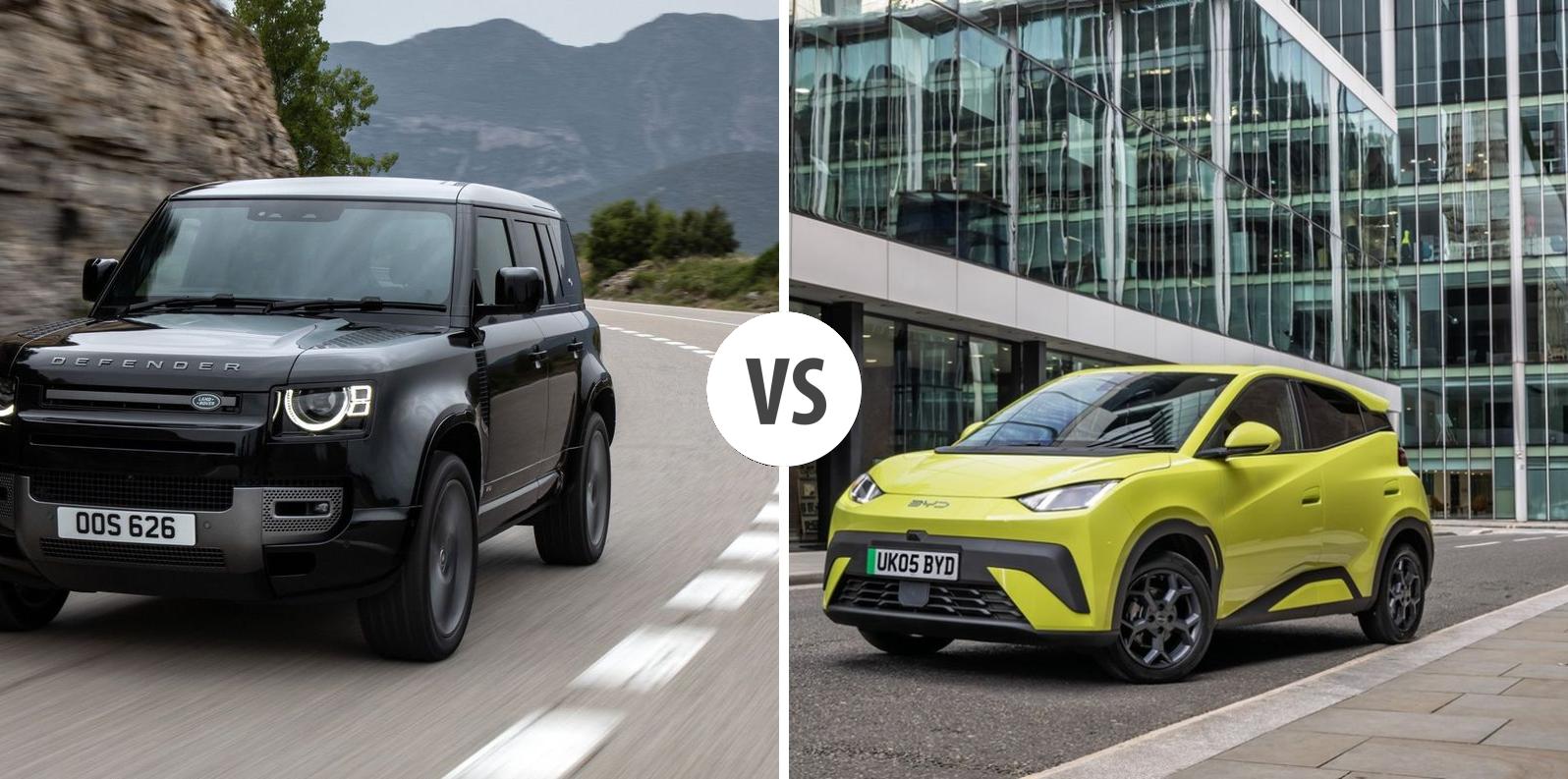 Land Rover Defender vs BYD Dolphin Surf comparativa - diferencias ...