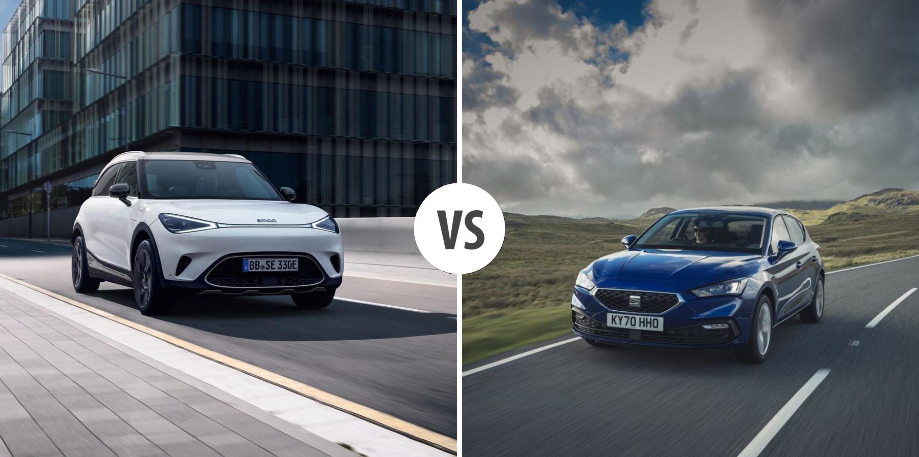 smart #1 vs SEAT Leon comparativa - diferencias, precios y datos técnicos