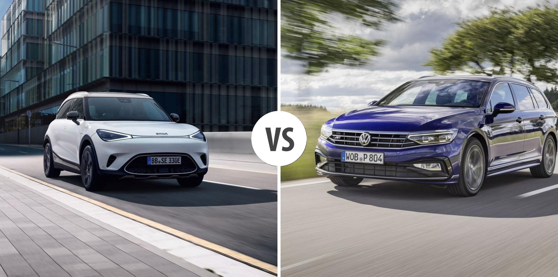 smart #1 vs VW Passat - Diferencias y precios comparados