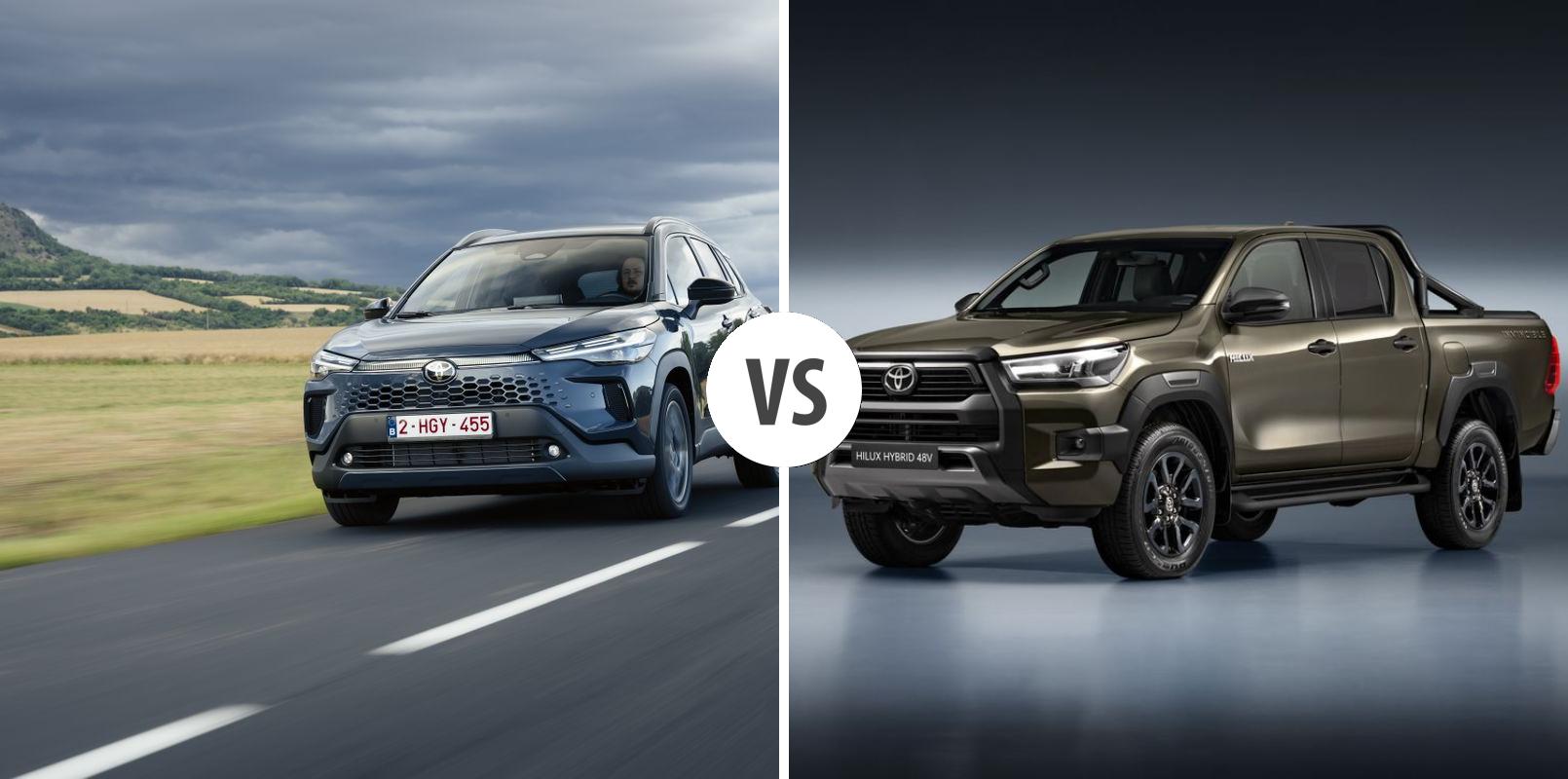 Toyota Corolla Cross vs Toyota Hilux comparativa - diferencias, precios ...