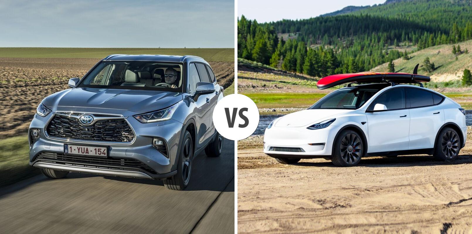 Toyota Highlander vs Tesla Model Y – ¿Qué modelo convence más en el día ...