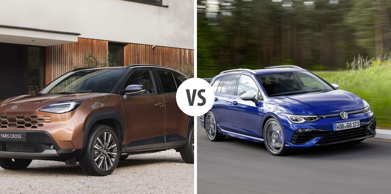 Toyota Yaris Cross vs VW Golf Variant comparativa - diferencias ...