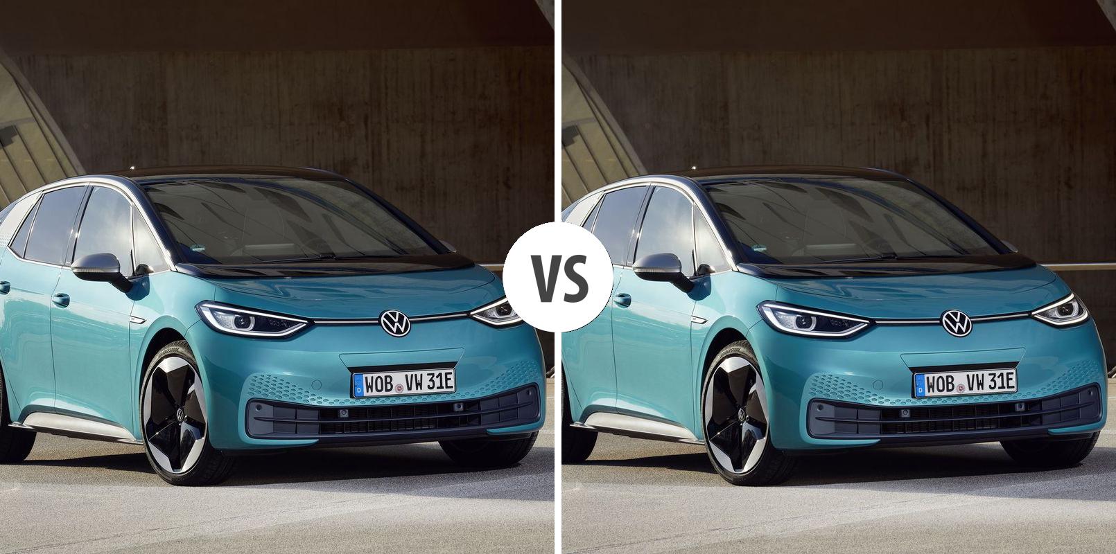 VW ID.3 vs VW ID.3 comparativa - diferencias, precios y datos técnicos
